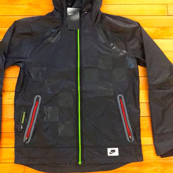 Nike | Jackets & Coats | Nike Flash 3m Reflective Running Jacket Black ...